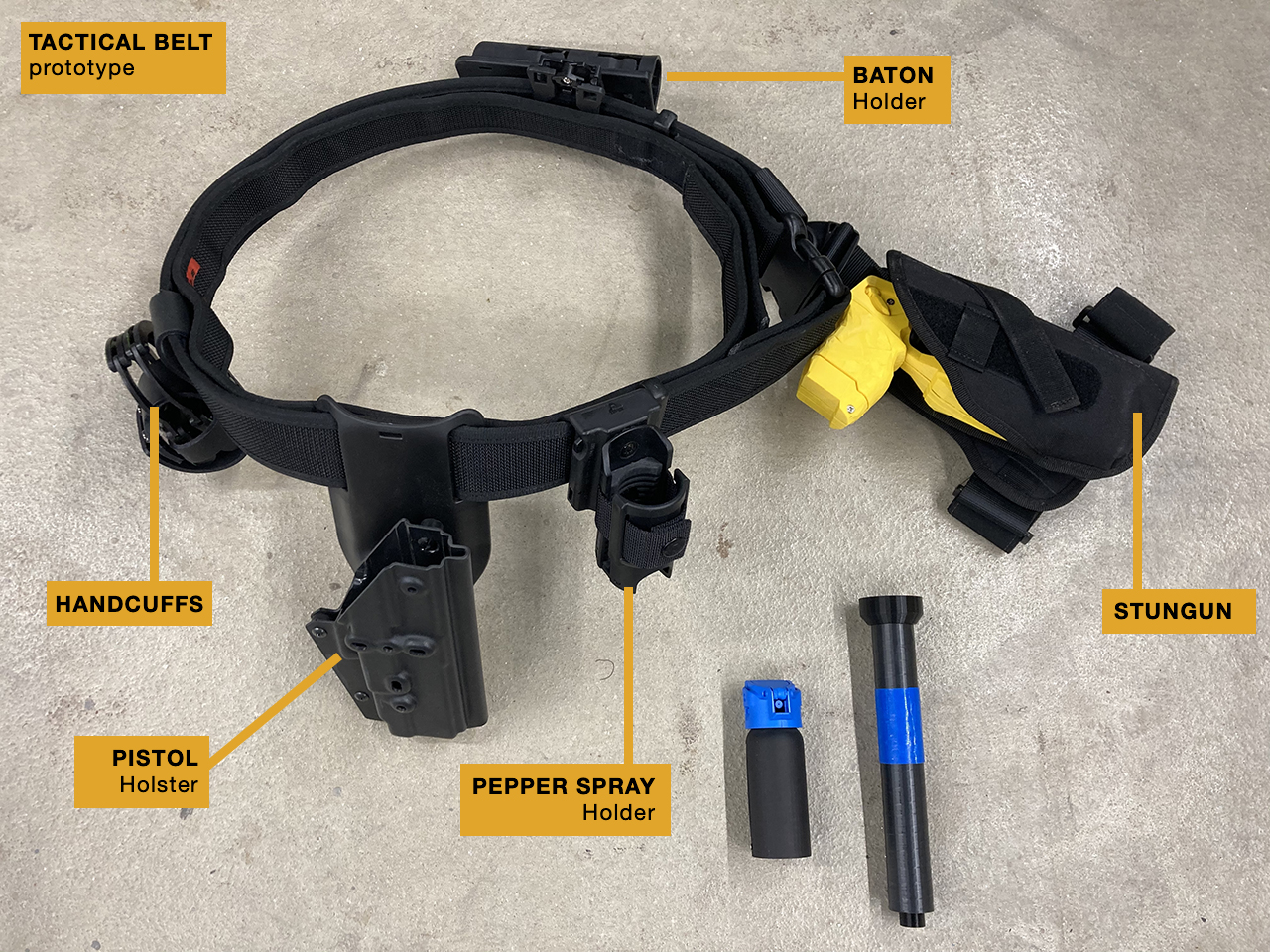 Tactical Belt Prototype in H2020 SHOTPROS - RE-liON